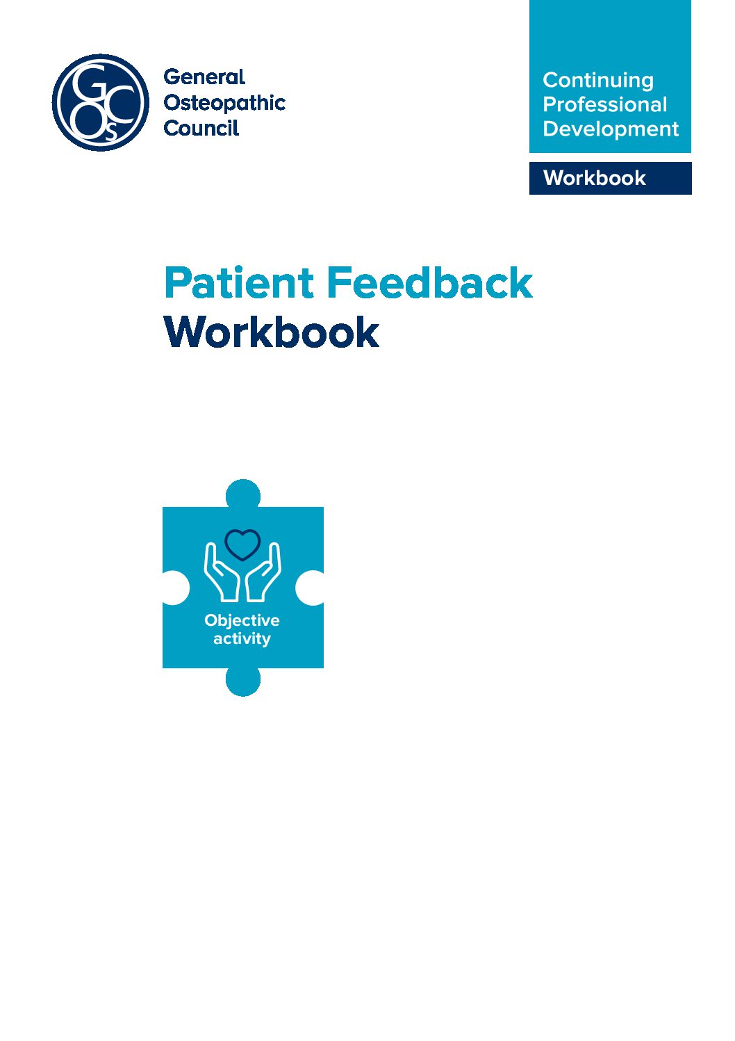 Patient Feedback Workbook – Continuing Professional Development